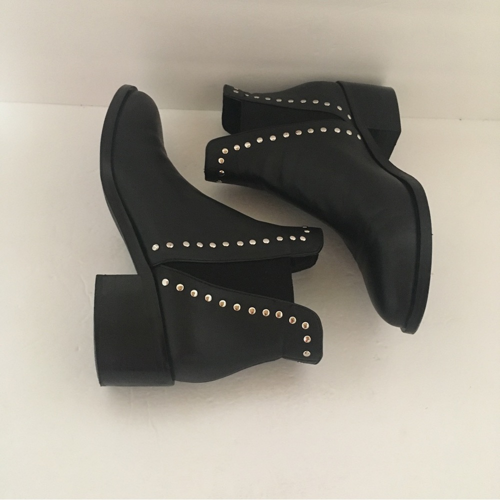 Steve Madden Cade Black Leather Boots - Gem